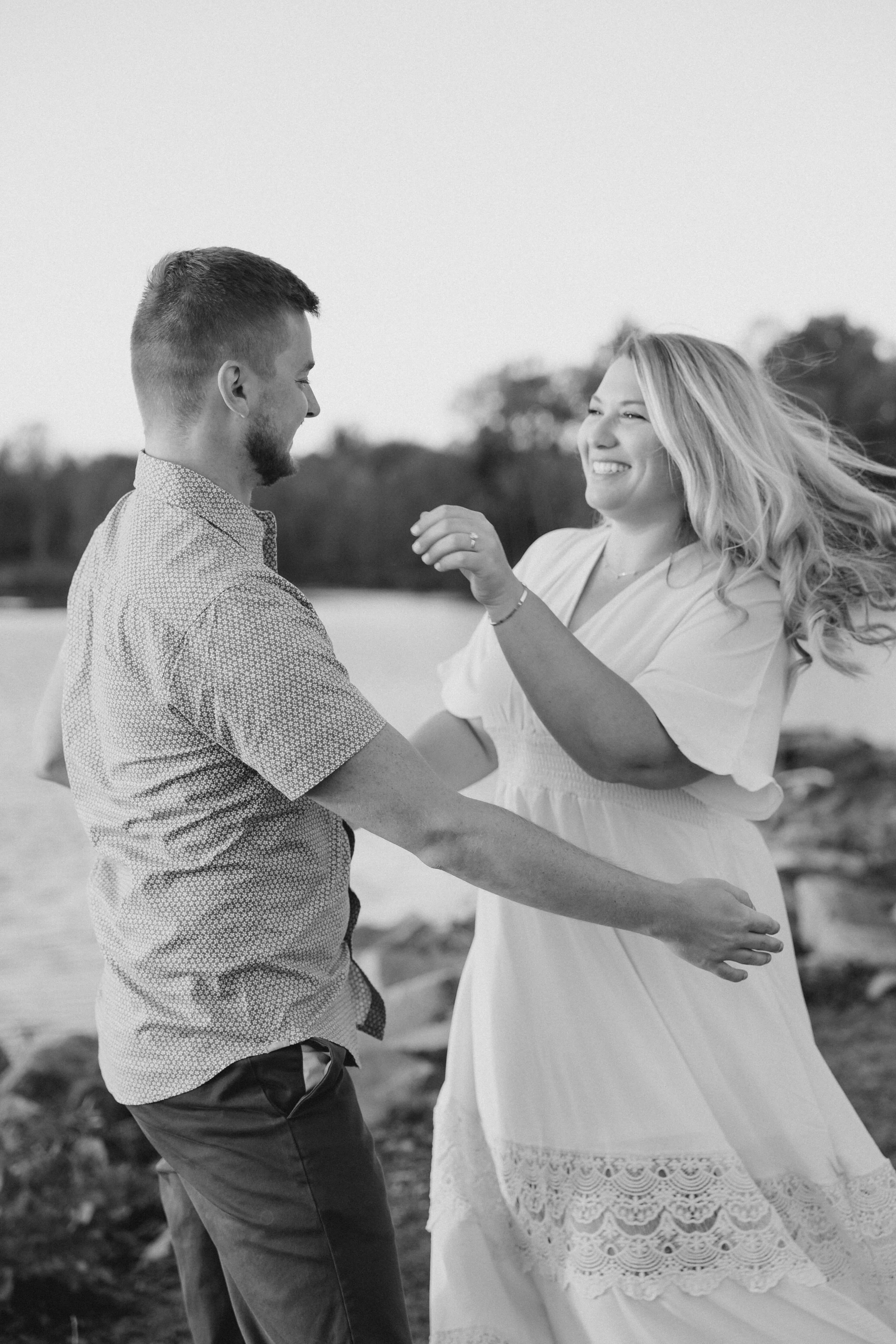 Taylor + Ben | Waterfront Engagement Session - Christopher Ginn Studios